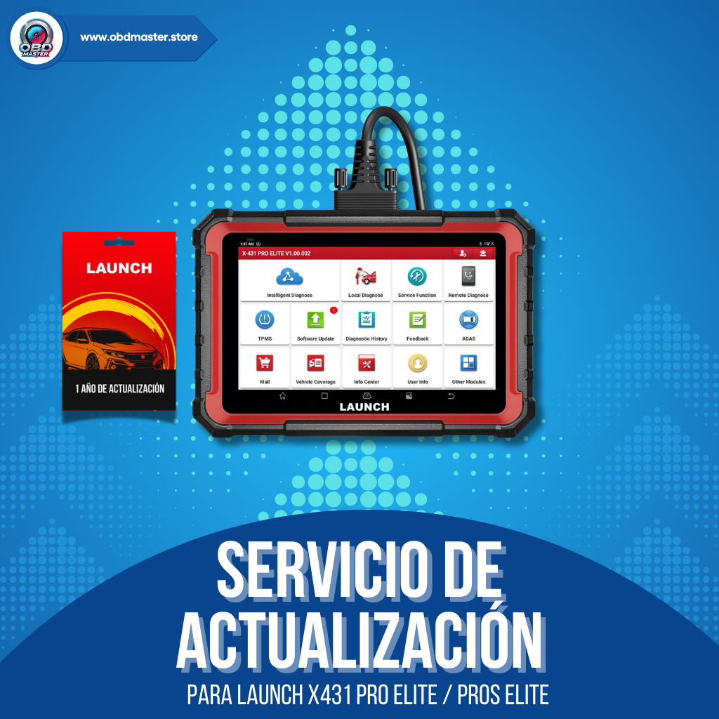 Actualización 1 Año - Launch X431 PRO ELITE / PROS ELITE – OBD Master